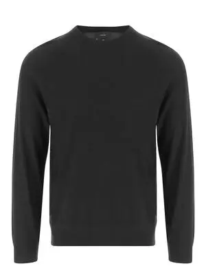 Vince Wool-cashmere Crew Neck Sweater - Black