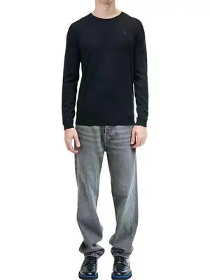 Karl Lagerfeld Cameo-embroidered Sweater - Black