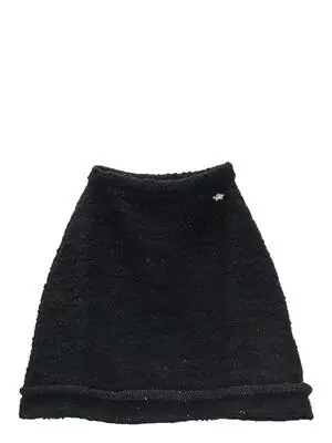 GENNY Sequin-embellished Bouclé Mini Skirt - Black