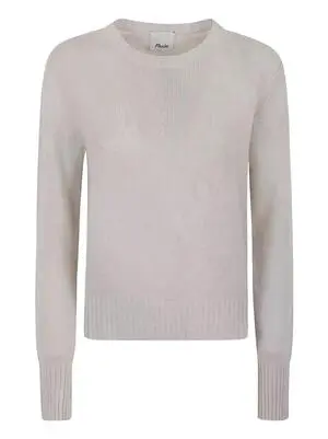 ALLUDE Crew-neck Cashmere Sweater - Neutrals