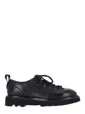 Premiata Leather Lace-up Derby Shoes - Black