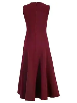Roland Mouret Draped Asymmetric-strap Midi Dress - Red