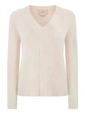 VANISE V-neck Jumper - Neutrals