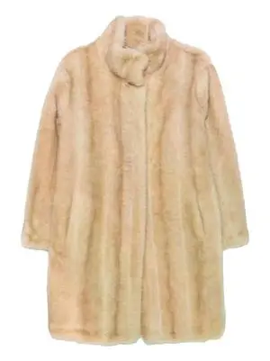 Apparis Faux-fur Mid-length Coat - Neutrals