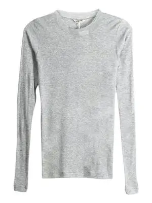 Auralee Long-sleeve Sheer T-shirt - Grey