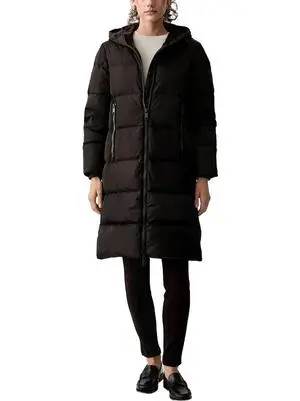 Armani Exchange Hooded Padded Parka Coat - Brown