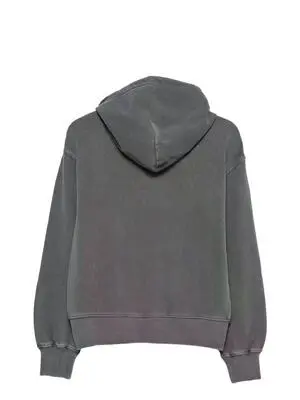 Carhartt Work In Progress Nelson Logo-patch Zip-fastening Hoodie - Grey
