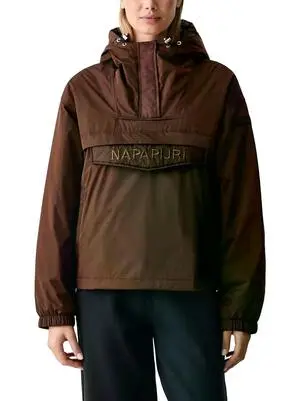 NAPAPIJRI Rainforest Optique Logo-embroidered Hooded Jacket - Brown