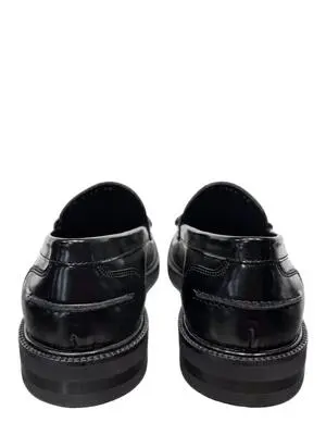POCHE PARIS Cipele Polished Leather Loafers - Black