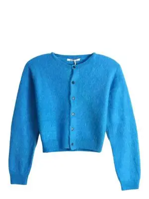Auralee Garment-dyed Cardigan - Blue