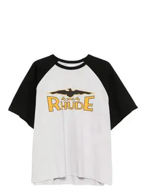 Rhude 4x4 Spirit Logo-print Raglan-sleeve T-shirt - Grey