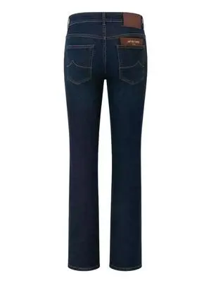 JACOB COHЁN Logo-patch Slim-fit Jeans - Blue