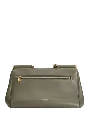 Dolce & Gabbana Medium My Sicily Handbag In Plongé Calfskin Green