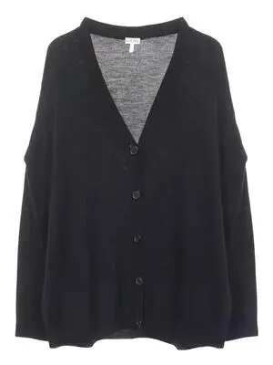 Loewe 2020s Anagram-embroidered Cardigan - Black