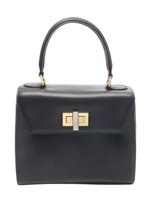 Celine 2000s Turn-lock Tote Bag Black