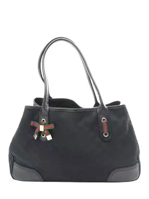 Gucci 2010s Princy Gg Canvas Tote Bag - Black
