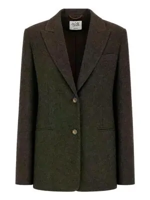 LE SULLY STUDIO Peak-lapel Single-breasted Jacket - Brown