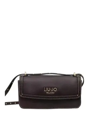 Liu Jo Logo-plaque Studded-strap Shoulder Bag Brown