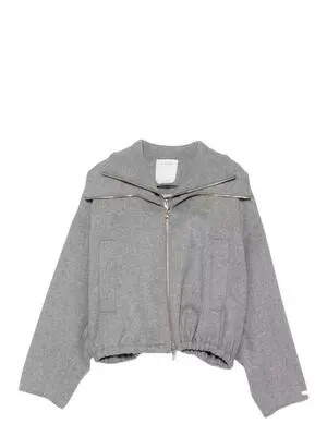 Sportmax Drawstring-hem Jacket - Grey