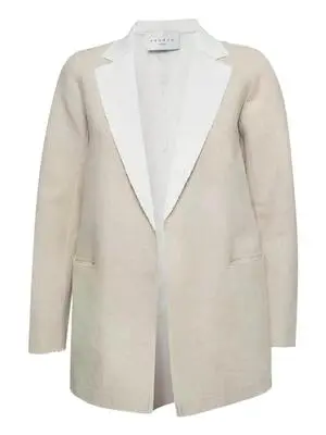 Sandro Raw-edge Open-front Blazer - Neutrals