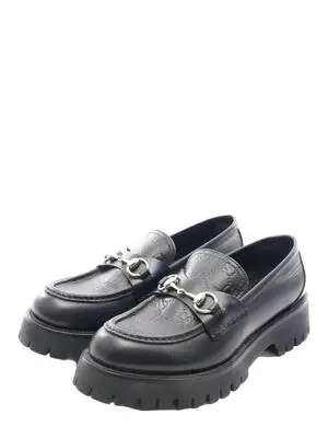 GUCCI 2010s Horsebit Lug-sole Loafers