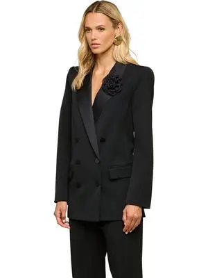 L'Agence Cambrie Oversized Blazer - Black