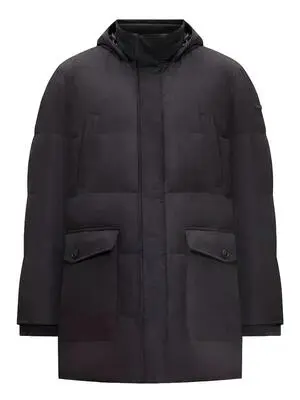 Peserico Hooded Padded Jacket Black