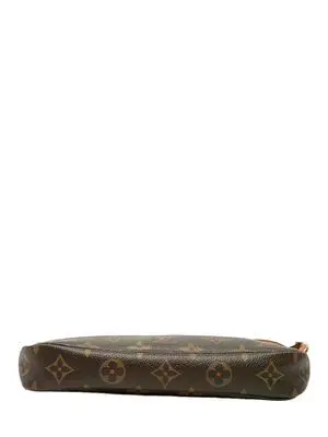 LOUIS VUITTON 2003 Monogram Pochette Accessoires Shoulder Bag - Brown