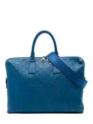 LOUIS VUITTON 2013 Damier Infini Porte Documents Jour Business Bag - Blue