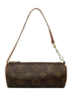 LOUIS VUITTON 1990-2010 Monogram Papillon Pochette Handbag - Brown