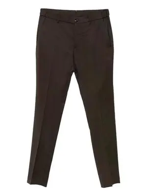 BERWICH Pressed-crease Tailored Trousers - Brown