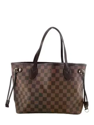 LOUIS VUITTON Neverfull Damier Pm Tote Bag - Brown