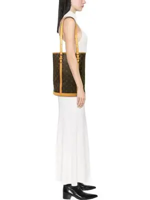 LOUIS VUITTON 2008 Monogram Gm Bucket Bag - Brown
