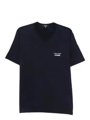 Comme Des Garçons Logo-print T-shirt - Blue