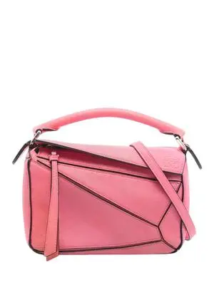 Loewe 2010s Mini Puzzle Tote Bag Pink