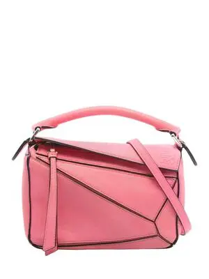 Loewe 2010s Mini Puzzle Tote Bag Pink