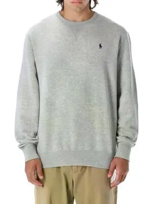Polo Ralph Lauren Logo-embroidered Crew-neck Sweatshirt - Grey
