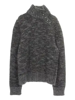 Dolce & Gabbana 2010s Button-detail High-neck Sweater - Grey