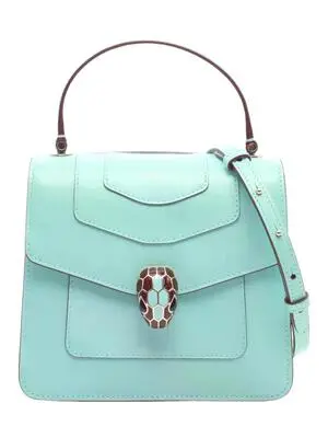 BVLGARI 2010s Serpenti Forever Shoulder Bag Blue