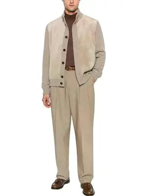 Tagliatore Lionel High-neck Virgin Wool Sweater - Brown
