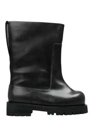 PROTOCOL INDEX Distressed-effect Shaft Boots - Black
