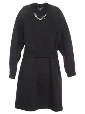 LOUIS VUITTON 2010s Neck Chain Midi Dress - Black
