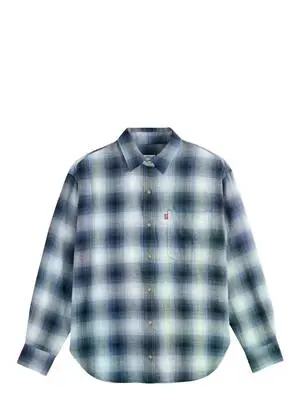 LEVI'S Nash Check-pattern Flannel Shirt - Blue