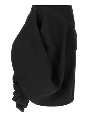 Comme Des Garçons Asymmetrical Draped Skirt - Black
