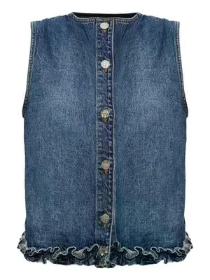 Baum Und Pferdgarten Madie Ruffled Blouse - Blue