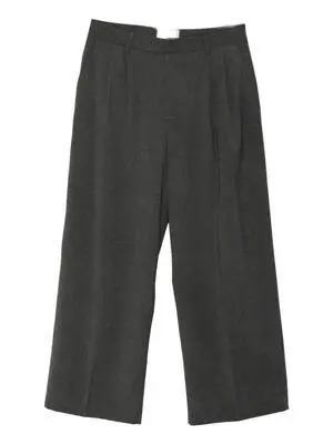 THESTROY Pleated Wide-leg Trousers - Grey