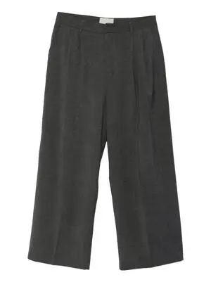 THESTROY Pleated Wide-leg Trousers - Grey