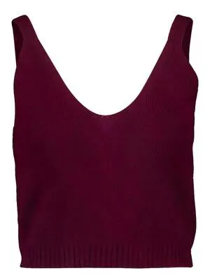 LISA YANG Violia Knitted Top - Red
