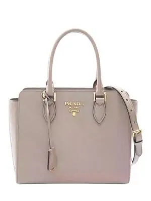 Prada 2010s Saffiano Leather Tote Bag - Neutrals