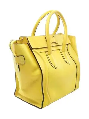 Celine 2010s Luggage Mini Shopper Tote Bag Yellow